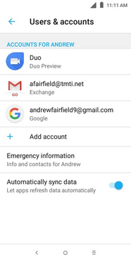 How to set up Bell email on my Alcatel smartphone