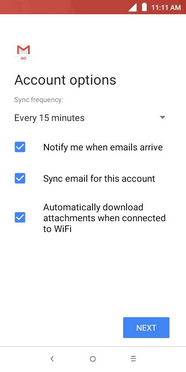 How to set up Bell email on my Alcatel smartphone