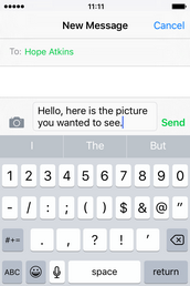 How to send text messages and multimedia messages on my Apple iPhone 4S
