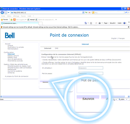 Comment mettre à jour mon nom d'utilisateur et mot de passe de Bell ...