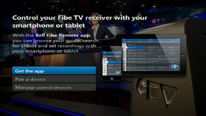 How to pair a receiver in the Fibe TV app