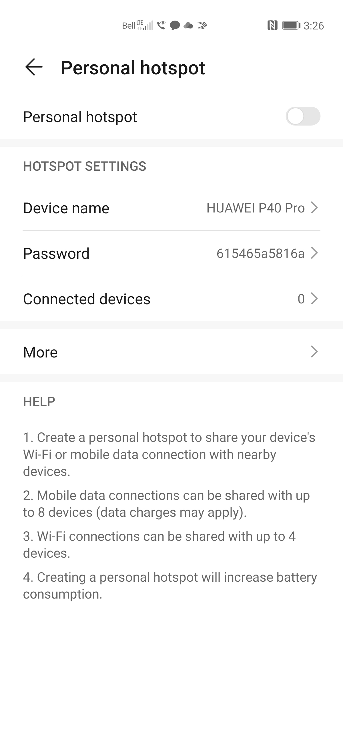 How to use my Huawei smartphone as a portable Wi-Fi hotspot