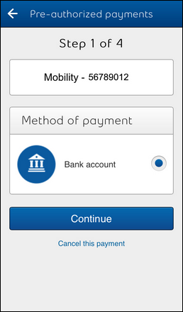 How to set up pre-authorized payments with the MyBell app