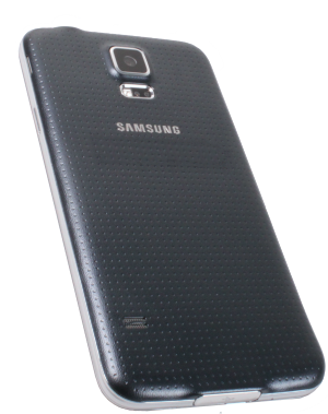 How to insert a SIM card and memory card into my Samsung Galaxy S5