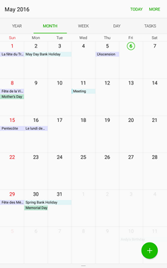 How to sync the calendar on my Samsung Galaxy Tab E
