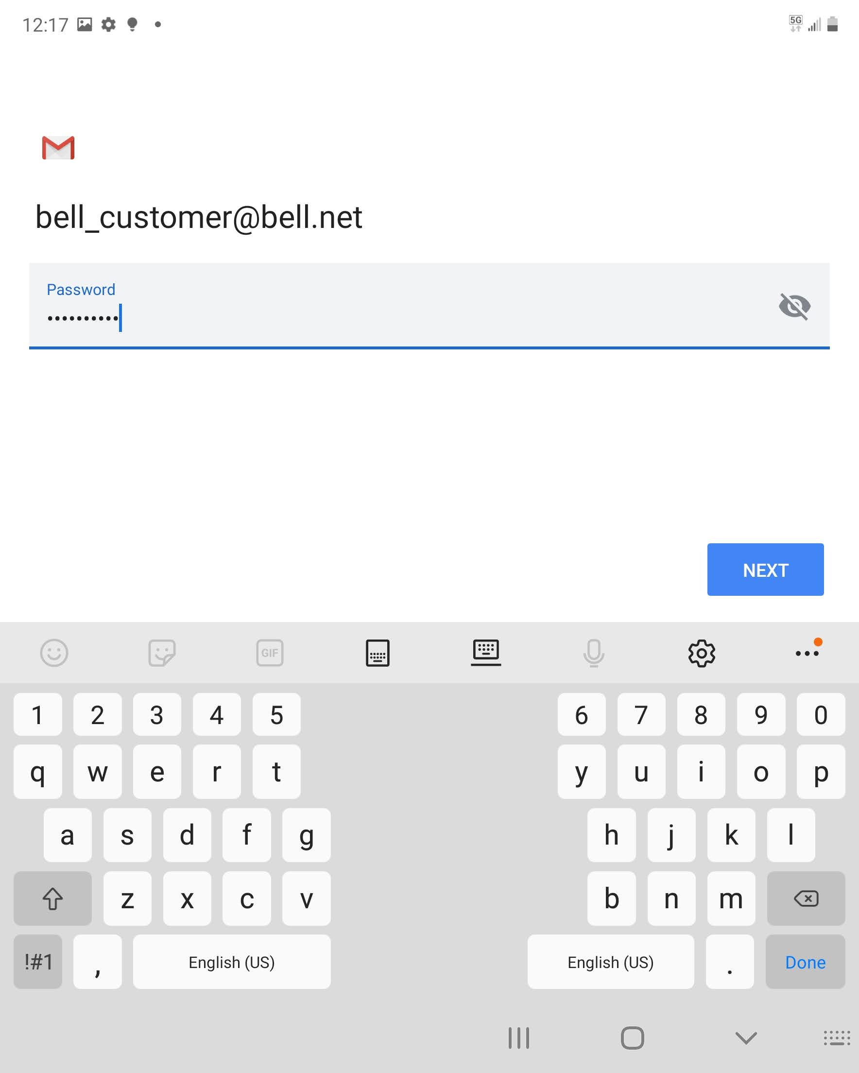 How to set up Bell email on my Samsung Fold series smartphone
