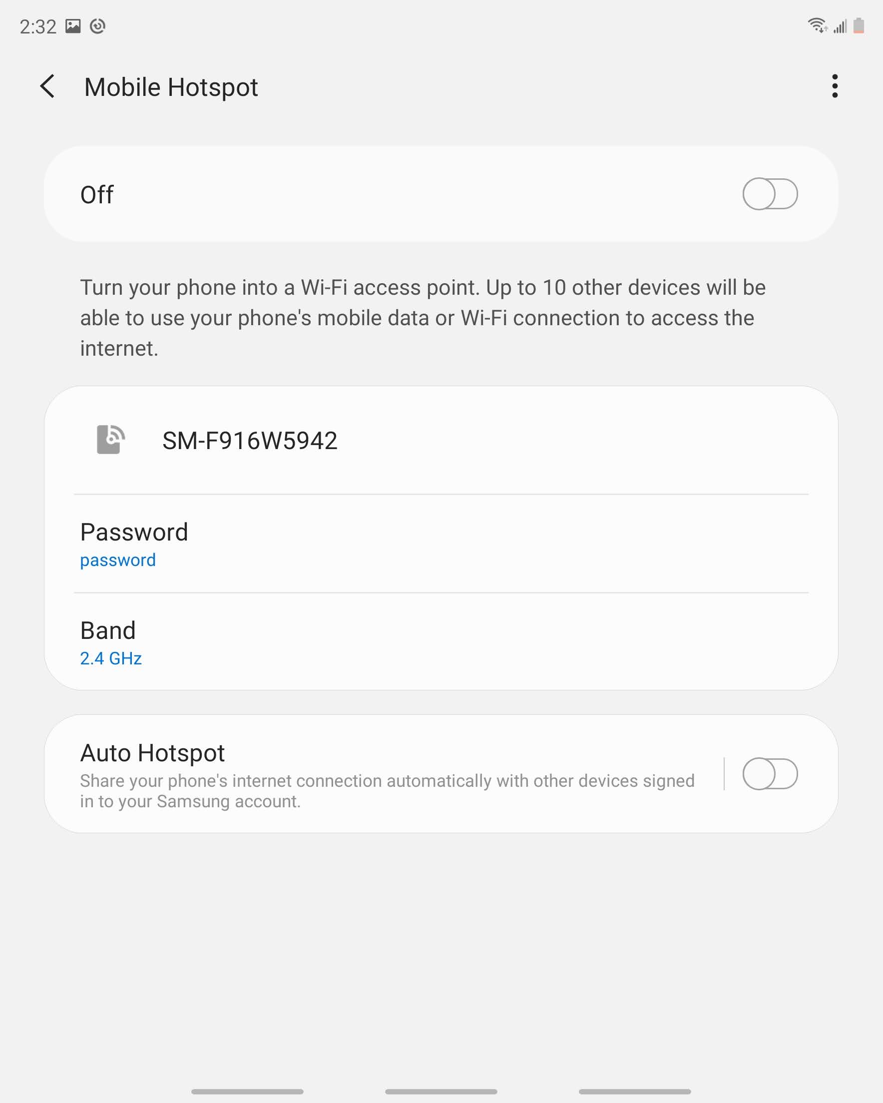 How to use my Samsung Fold series smartphone as a portable Wi-Fi hotspot