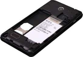 How to insert a SIM card into my Sony Xperia E1