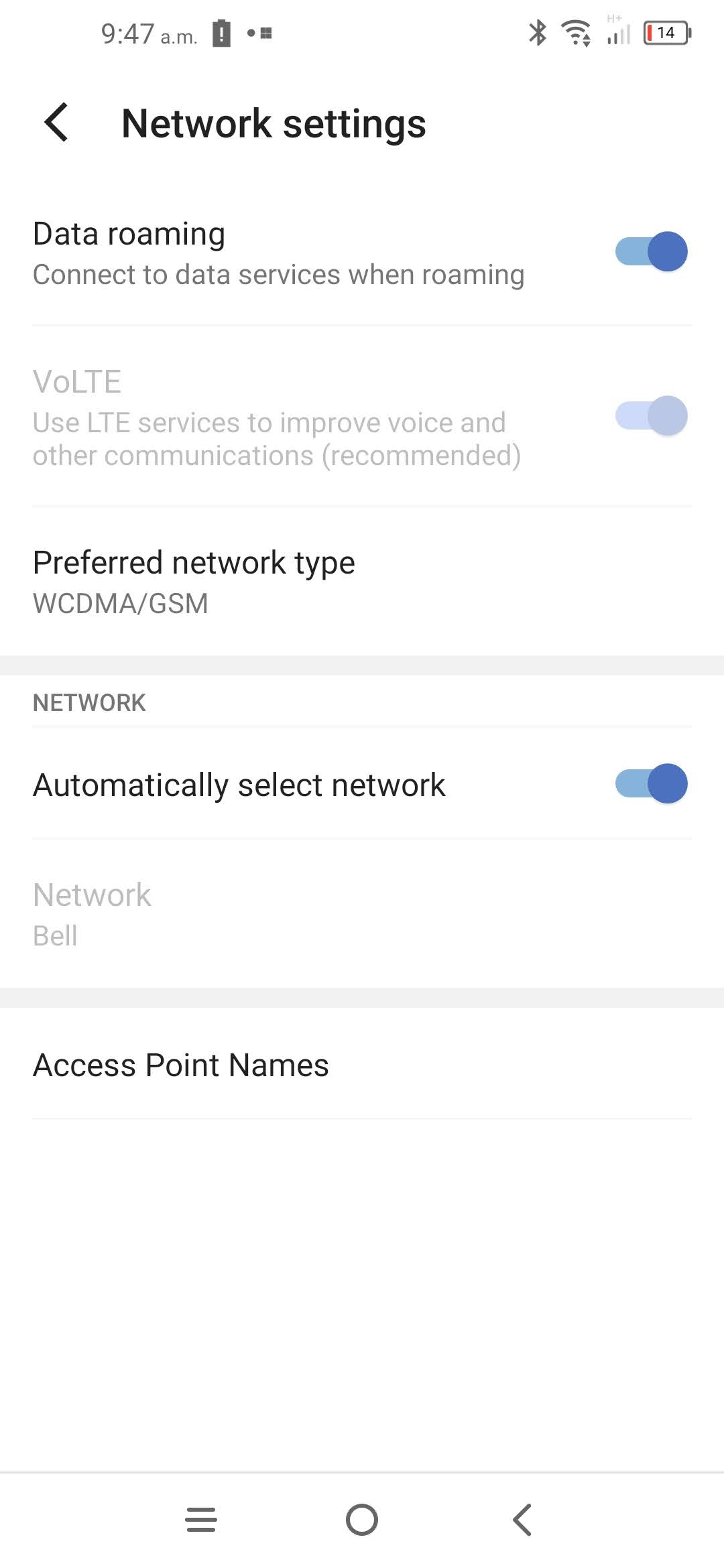 How to scan for mobile networks on my TCL smartphone