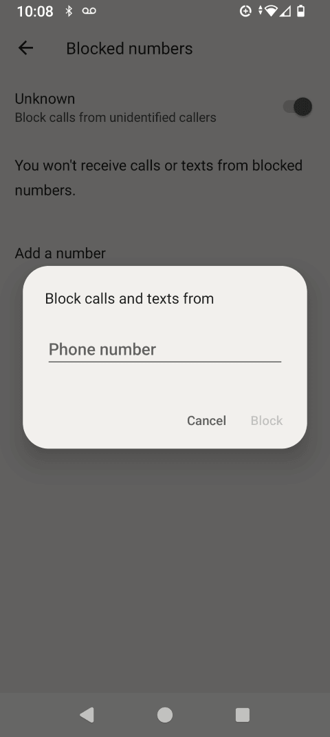 How to set up call blocking (call rejections) on my ahlo smartphone