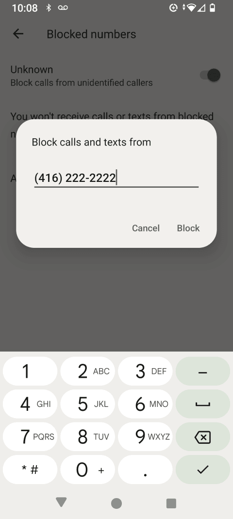 How to set up call blocking (call rejections) on my ahlo smartphone